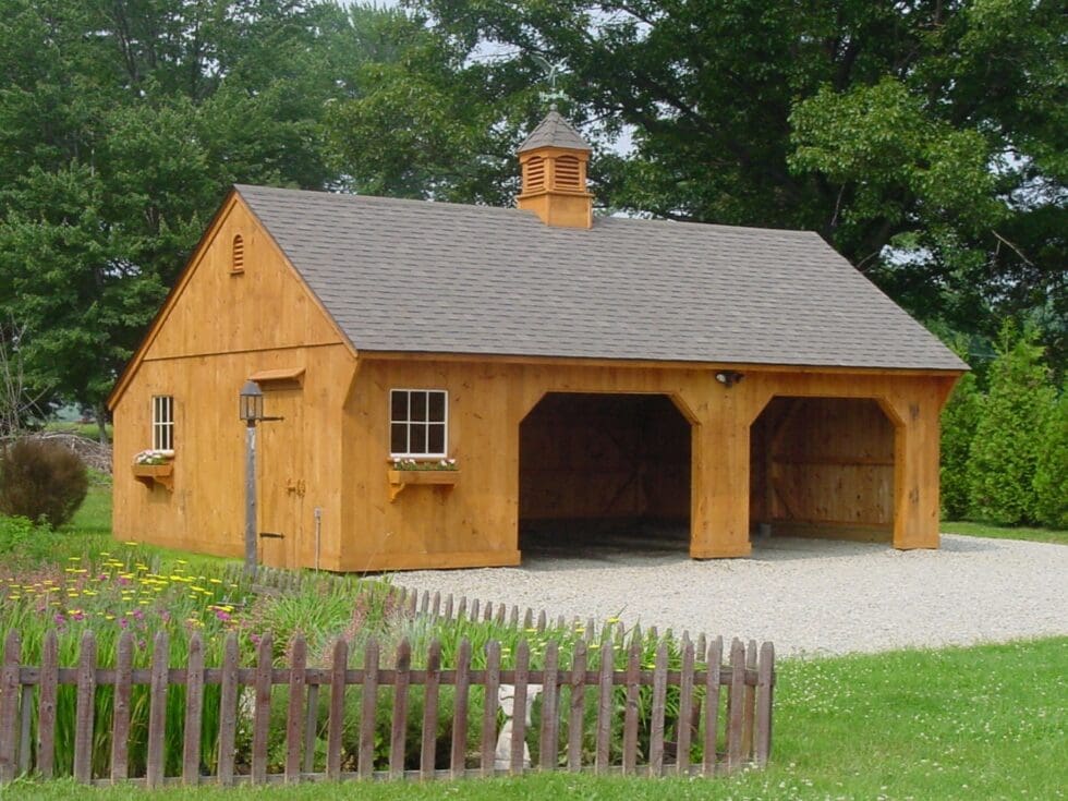 Saltbox Carriage Houses | Post & Beam Barns